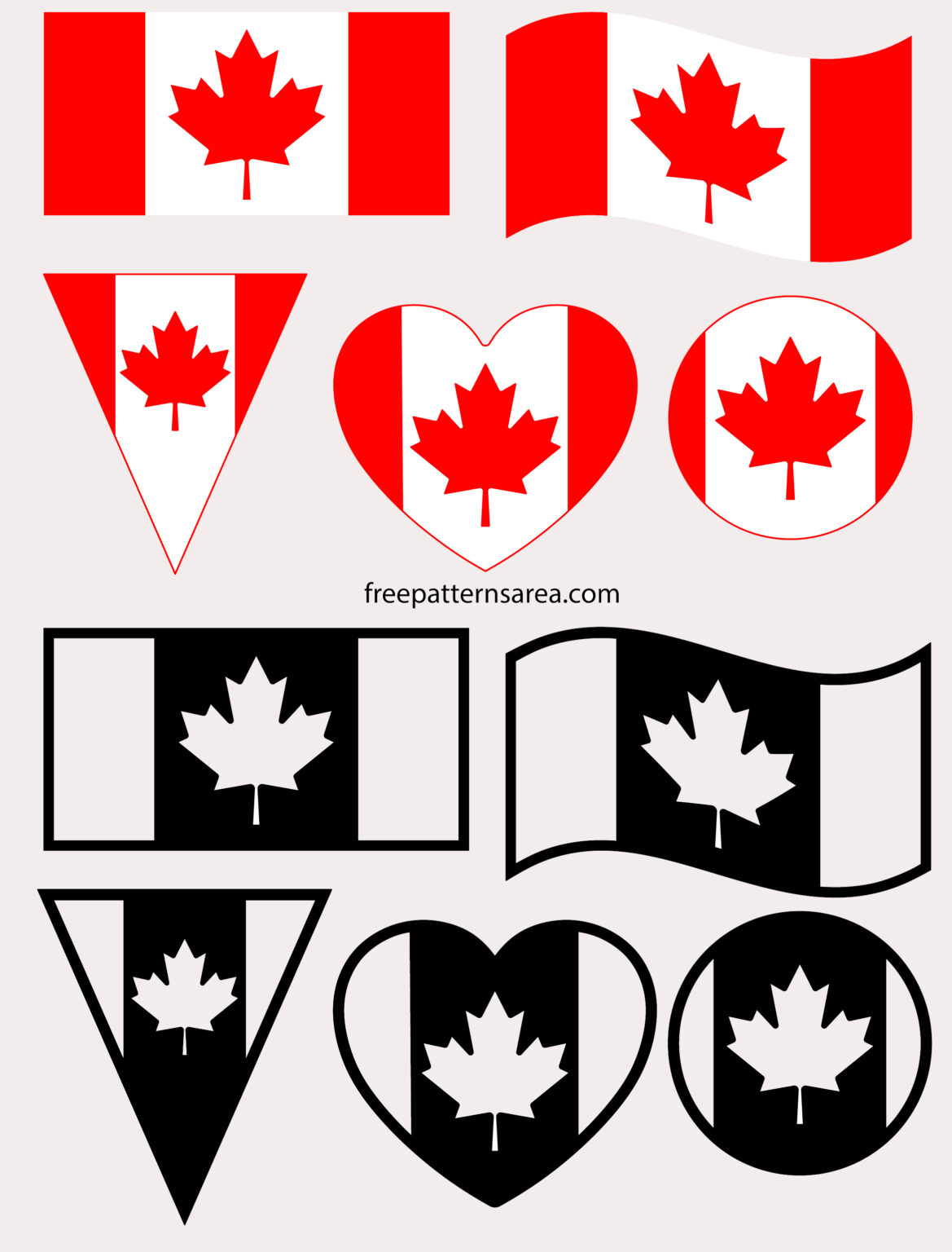 Canadian Flag Vector Graphic Images: Free Downloadable Files
